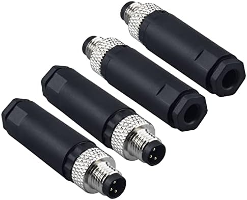 Amazon.com: Industrial Sensor Connector Plug,Lonlonty Field Assembly M8 ...