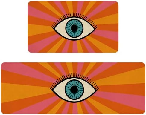 Amazon.com: Brown Evil Eye Half Round Doormat Evil Eye Washable Semi ...