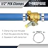 1/2" PEX Pipe Clamps 25 PCS, MISPIRE PEX Cinch Clamps Stainless Steel ...
