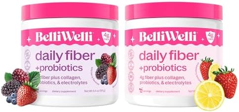 Amazon.com: Belli Welli Daily Fiber Supplement Bundle with Collagen ...