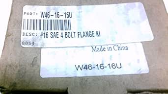 Anchor Fluid Power W46-16-16U Code 61 Carbon Steel SAE Thread 4-Bolt ...