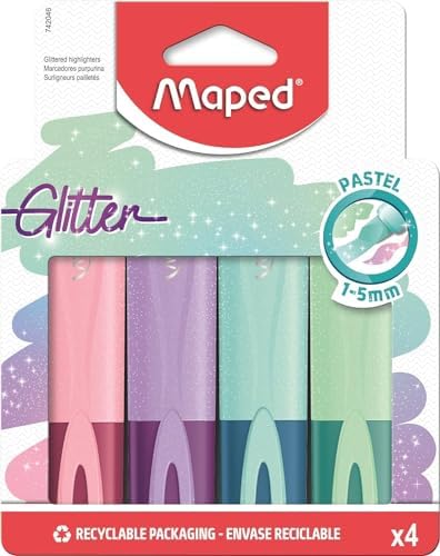 Faber-Castell Pastel Highlighters Set - 8 Chisel Tip Highlighter Pens ...