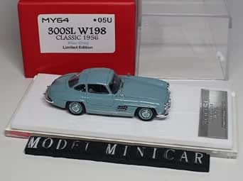 Amazon | SCM MY64 1/64 メルセデス ベンツ Benz 300SL #05U W198 CLASSIC 1954 Blue ...
