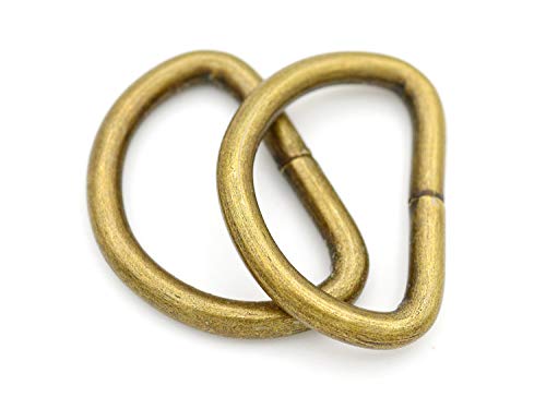 CRAFTMEMORE 100 Pack 3/4 Inch Metal D-Rings Non Welded Dee - Want It All
