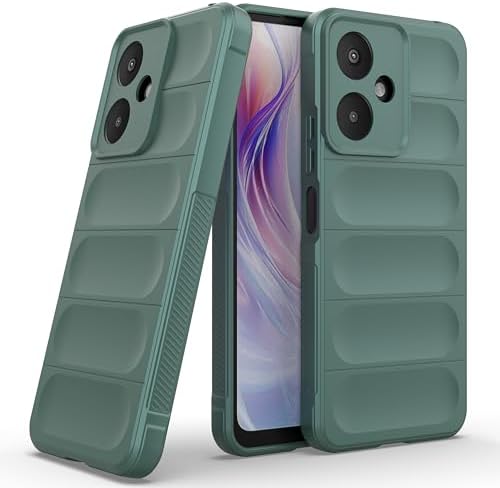 amazon basics Back Case Cover for Mi Redmi 13C 5G (Silicone_Dark Green ...