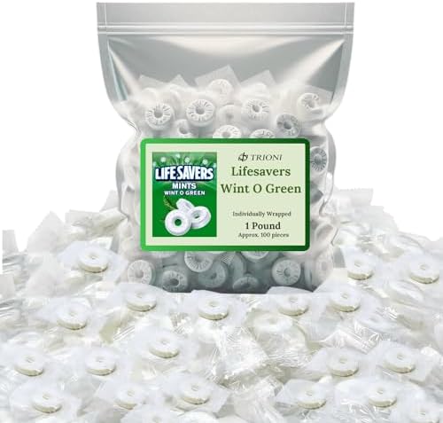Amazon.com: Wintogreen Life Saver Mints Individually Wrapped - 1 pound ...