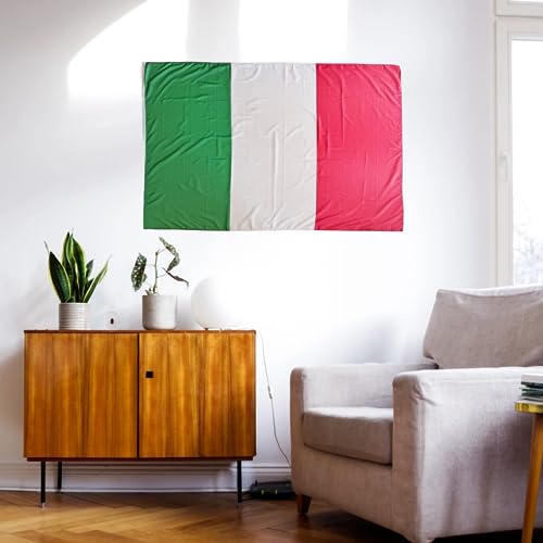 Large Italy Flag for Outdoor 225 x 150 cm, Reinforced Balcony Flag with ...