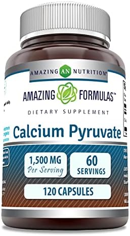 Amazon.com: Amazing Formulas Calcium Pyruvate Supplement | 1500 Mg per ...