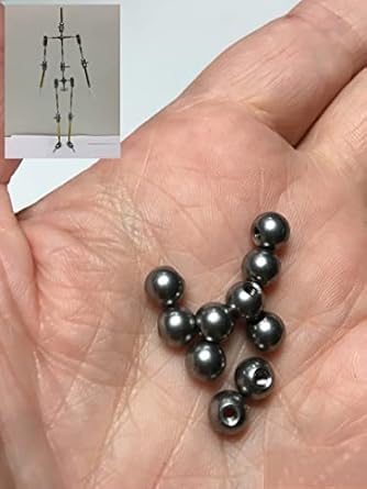 Amazon.com: M00753-10 MOREZMORE 10pc Threaded Balls 6mm M2 for Ball ...