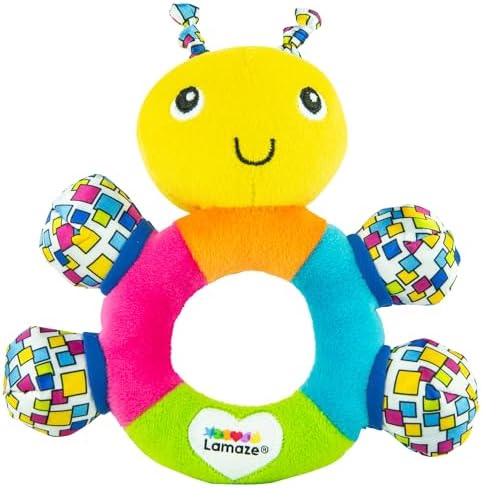 The First Years First Baby Rattle - Sensory Toys with Soft Textures and ...
