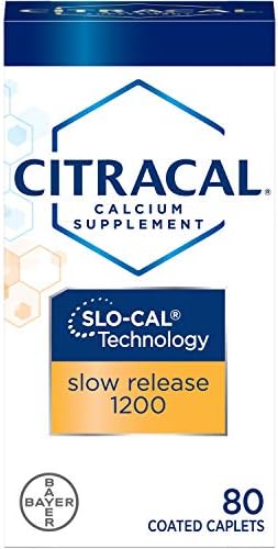 Amazon.com: Citracal Calcium +D Slow Release 1200, Coated Tablets - 80 ...