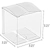 Amazon.com: Lucky Monet 25/50/106 Packs Clear Gift Boxes, Clear PET ...