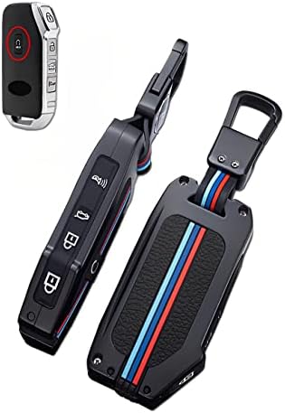 Amazon.com: HUBEIVO for Kia Key Fob Cover Case Metal Shell Smart Key ...