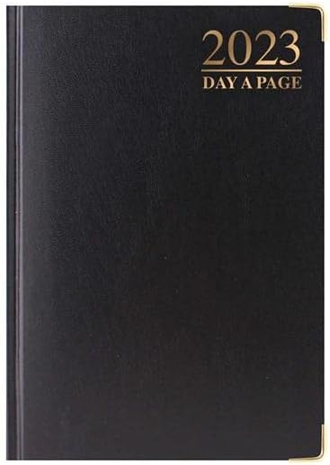 2024 A4 / A5 / A6 Day A Page DAP and Week To View WTV Diary Padded Hardback Gilt-Edge With Metal ...