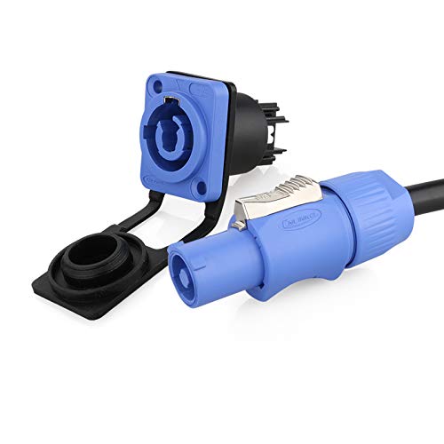 M24 Lockable 3 Pin Connector Distinguishing Power in and Out Plug and ...