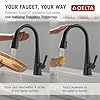 Delta Lenta Touchless Kitchen Faucet with Touch Technology, Matte Black ...