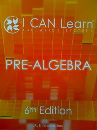 Amazon.com: Pre-Algebra (I CAN Learn Education Systems): 9780981532011 ...