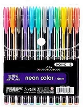 GOODIEBOX Gel Pens Set Color Gel Pens,Glitter, Metallic, Neon Pens Set ...