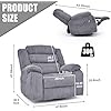 Amazon.com: SINCRUMI Power Swivel Rocker Recliner Chair for Adults with ...