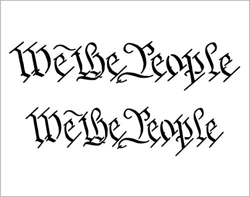 Amazon.com: WE THE PEOPLE Preamble US Constitution Government 2 sizes 8 ...