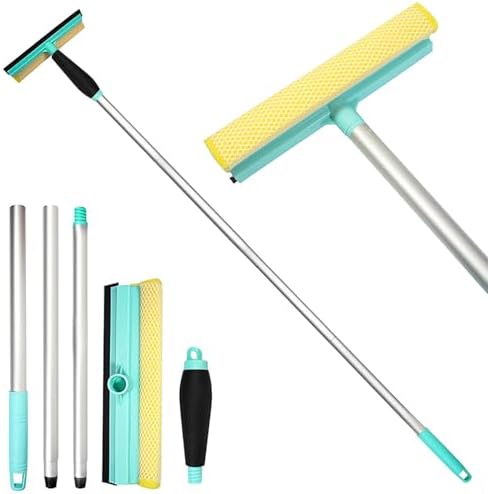 Amazon.com: Wlich Window Squeegee for Home, 2 in 1 Window Cleaning Car Squeegee Windshield ...