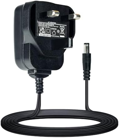 SHAEVLE Guitar Pedal Adapter Power Supply AC/DC 9V 1A Center Negative ...