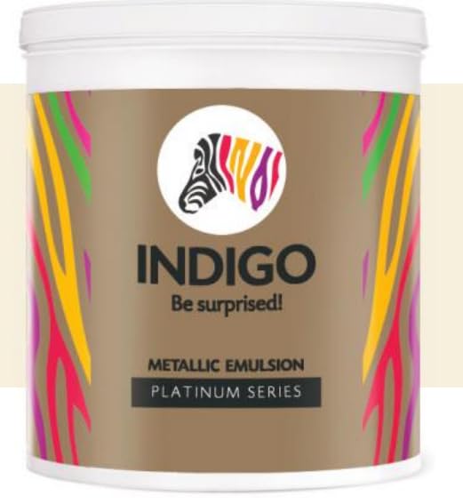 Indigo Metallic Emulsion Paint Dark Green 500ML (Platinum Series ...