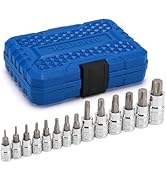 EMENTOL 38PCS 3/8" Drive Hex Bit Socket Set, CR-V, S2 Steel, SAE/Metric ...