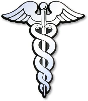 Ring of Fire Caduceus Symbol Car Emblem : Amazon.co.uk: Automotive