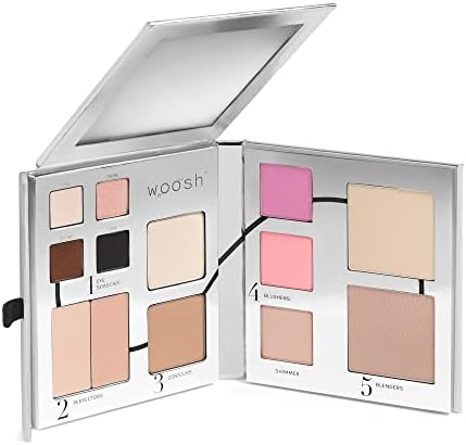 Amazon.com : Woosh Beauty Fold Out Face Makeup Palette for Women ...