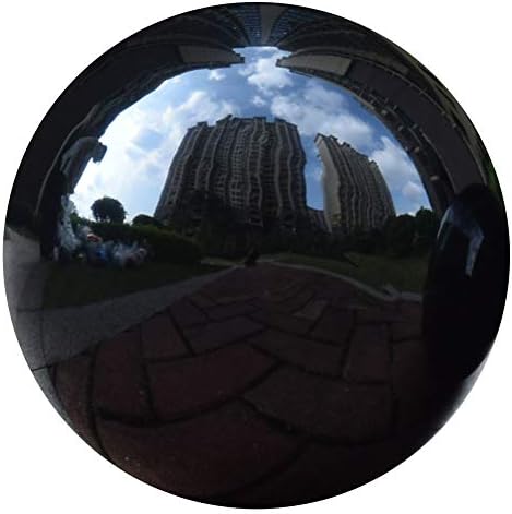 Amazon.com : BECover 12 Inch Gazing Ball, Black Stainless Steel Garden ...