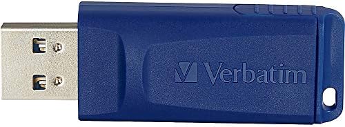 Verbatim 8GB Pinstripe Retractable USB 2.0 Flash Thumb Drive with ...