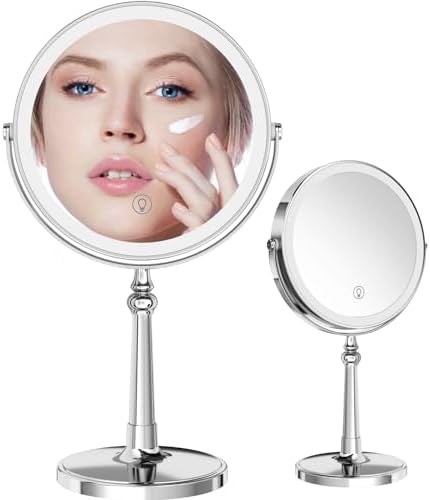 Amazon.com - Lovecandy 9" Large Makeup Mirror with Lights and ...