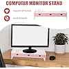 Amazon.com: 1pc Monitor Stand with Pink and White Computer Riser ...
