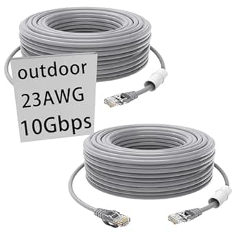GWFIBER cat 6 ethernet Cable 100 ft ethernet Cable 100 ft(30 Meter ...