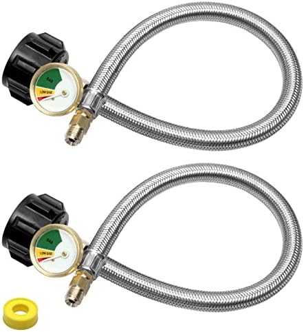 Amazon.com: Joywayus 2PCS 12" Length Stainless Steel Braided Propane ...