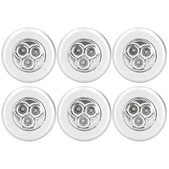 Buy 6 Pieces Faucet Light, LED Puck Lights, Mini Touch Night Light ...