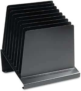 SteelMaster - Slanted Vertical Organizer, Eight Sections, Steel, 11 x 9 ...