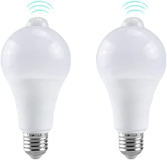 Rysa Light Motion Sensor Light Bulbs,20W A21 PIR Built-in IR 100W ...