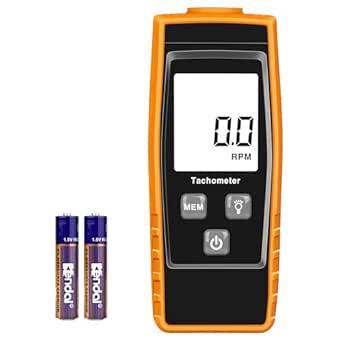 XRCLIF Digital Tachometer, RPM Meter with 2.5 to 99,999 RPM Accuracy ...