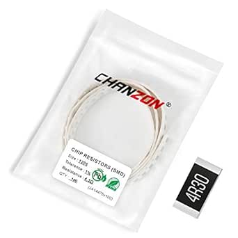 Chanzon 100pcs 1206 SMD Resistor 4.3 Ω ohm 4r3 1/4W 0.25W ±1% Tolerance ...