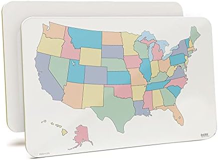 Amazon.com : Student Lapboard with USA Map Without State Names, 11" x ...