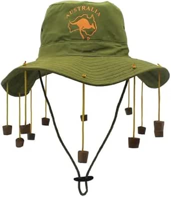 Grunge Wear Unisex Australian Corks Hat - Iconic Aussie Bush Hat with ...
