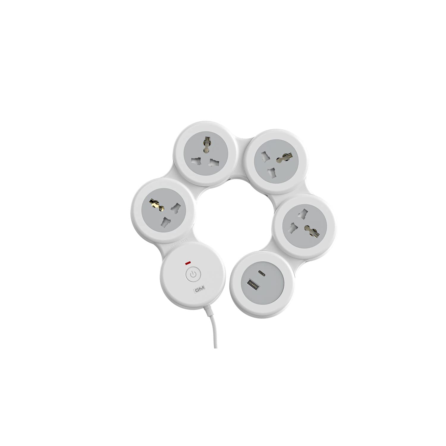 GM 5+1 G-Hoop Spike Guard with A & C Type USB-Master Switch,Indicator ...