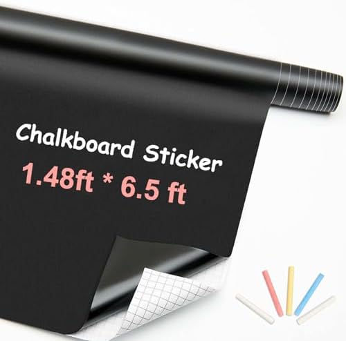 Amazon.com: AZOI Chalkboard Wall Stickers Blackboard Wall Decals Self ...