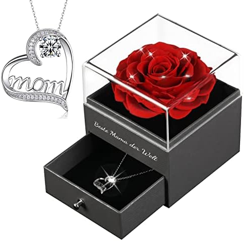 Yamonic Muttertag Rose,Muttertagsgeschenke für Mama,Beste Mama der Welt ...