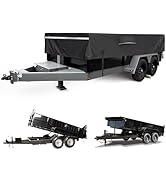 Amazon.com: FGENKI Utility Trailer Cover, 600D 5x8 Waterproof Windproof ...