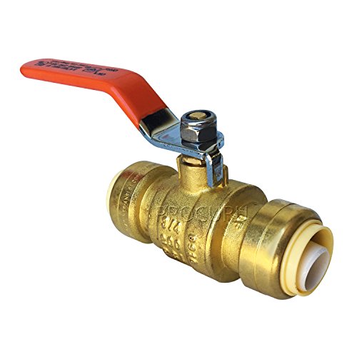 Snapklik.com : PROCURU 1-Pack 3/4-Inch PushFit Forged Brass Ball Valve ...
