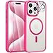 Amazon.com: FNTCASE for iPhone 15-Pro-Max Case: Strong Magnetic Phone Case with Screen Protector ...