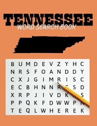 Tennessee Word Search Book: TN Seek and Find Word Puzzles: Inspired Art ...